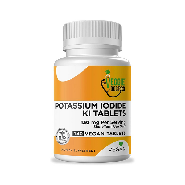 Potassium Iodide Radiation Tablets 130mg - The Veggie Doctor™